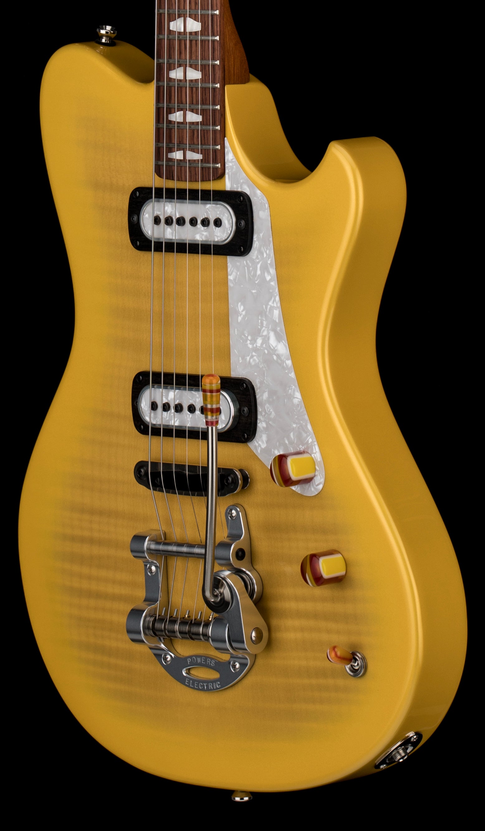 Powers Electric A-Type Select PF42 - Saffron Yellow Metallic Ghost Fla ...