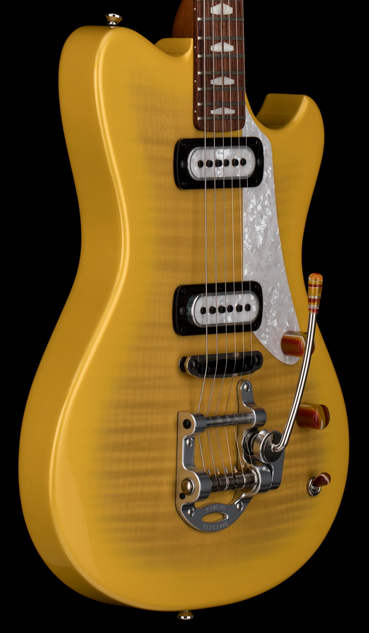 Powers Electric A-Type Select PF42 - Saffron Yellow Metallic Ghost Fla ...